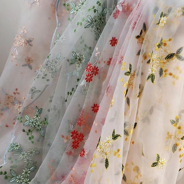 Embroidered Tulle - Etsy