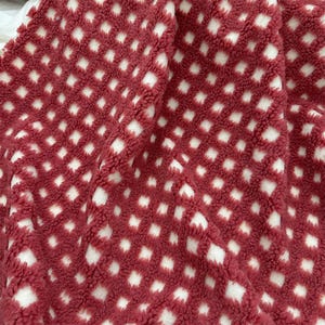 Waffle Plaid Sherpa Fabric,sherpa Fabric,plaid Fabric,jacket Fabric ...