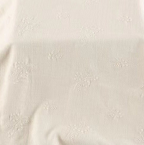 Premium Cotton Linen Embroidered Fabric Floral Fabric - Etsy