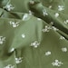 Green Floral Cotton Fabric,embroidered Fabric,flower Cotton Fabric ...