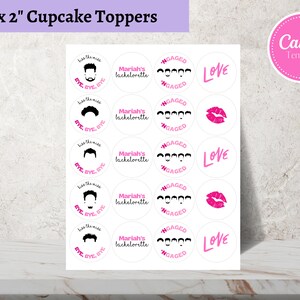 Editable NSYNC Bachelorette Cupcake Toppers, Bachelorette Party Cupcake ...