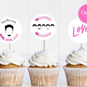 Editable NSYNC Bachelorette Cupcake Toppers, Bachelorette Party Cupcake ...