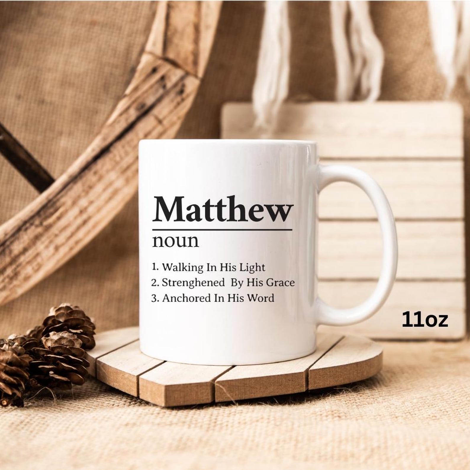 Custom Christian Name Definition Mug for Christian Custom Affirmation ...