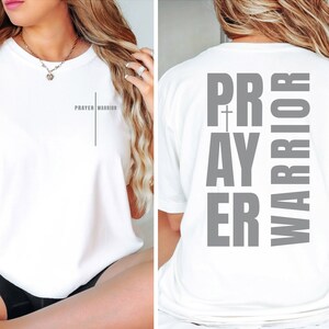 Prayer Warrior Shirt, Christian Shirt, Prayer Gifts, Christian Gift ...