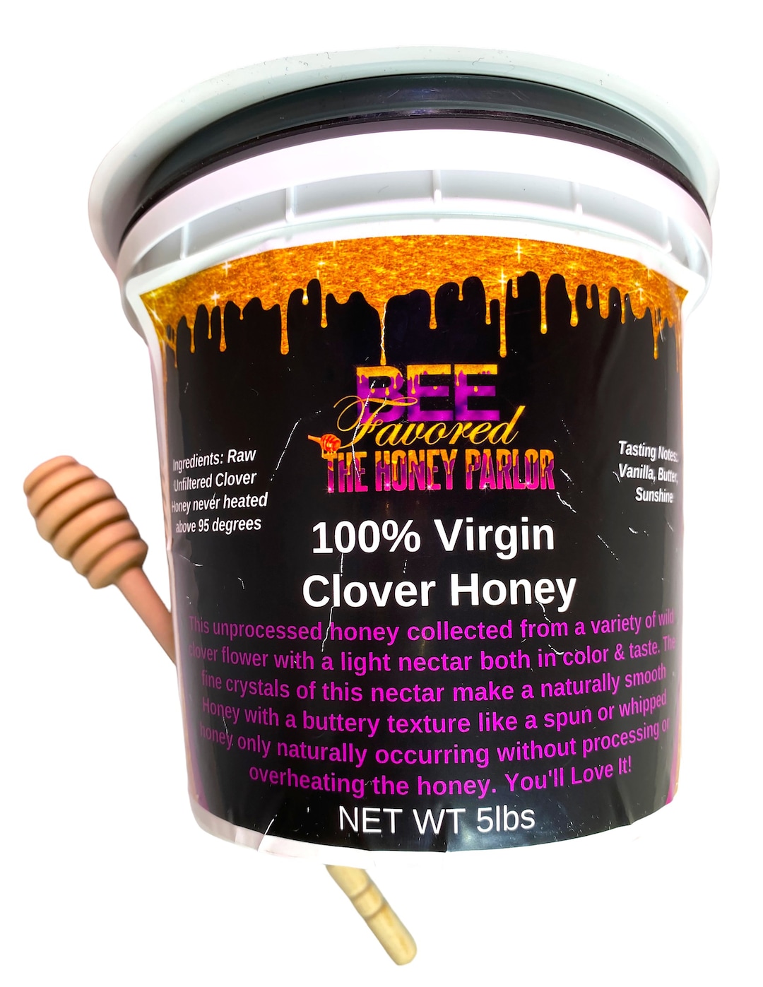 3lbs Tub 100% Raw-creamy Virgin Clover Honey - Best Seller - Etsy