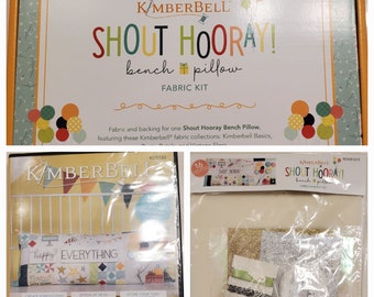 Shout Hooray Bench Pillow Fabric Kit Only Maywood Studio for Kimberbell ...