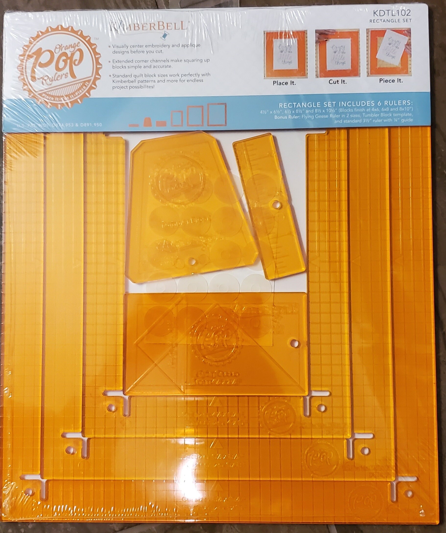 Kimberbell Orange Pop Rulers - Etsy