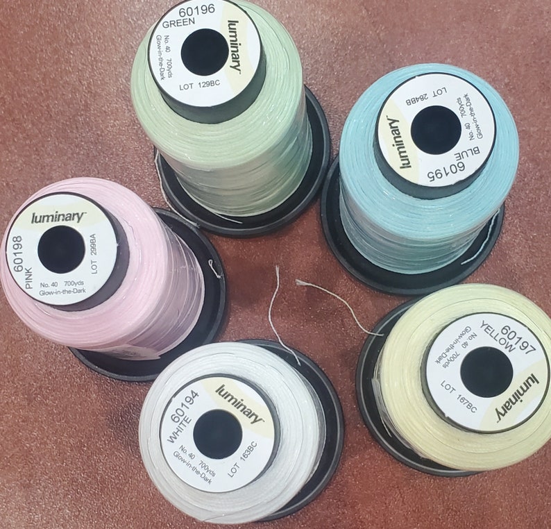 Glide Luminary Glow in the Dark Thread - Etsy