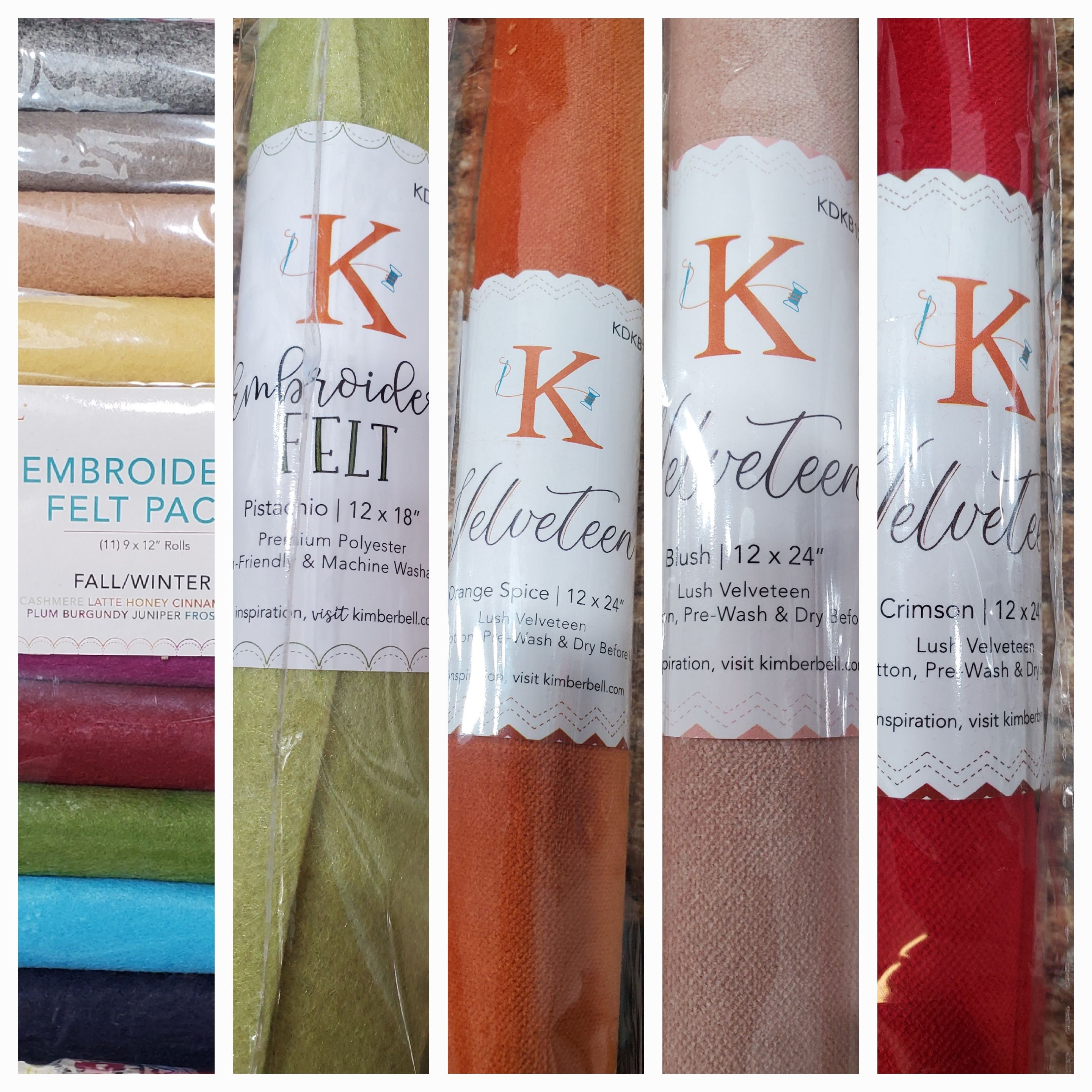 Kimberbell Embroidery Felt and Velveteen - Etsy