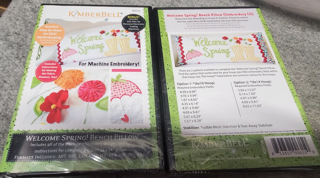 Kimberbell Welcome Spring Embroidery CD - Etsy