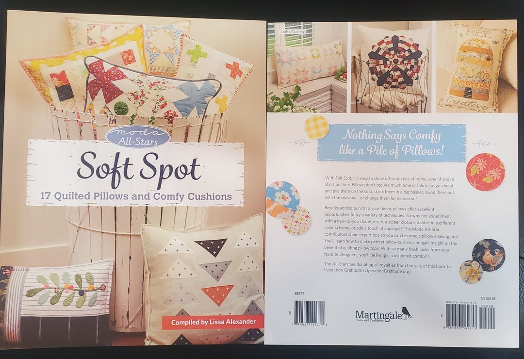 Moda All-stars Soft Spot Quilted Pillows Pattern/book - Etsy