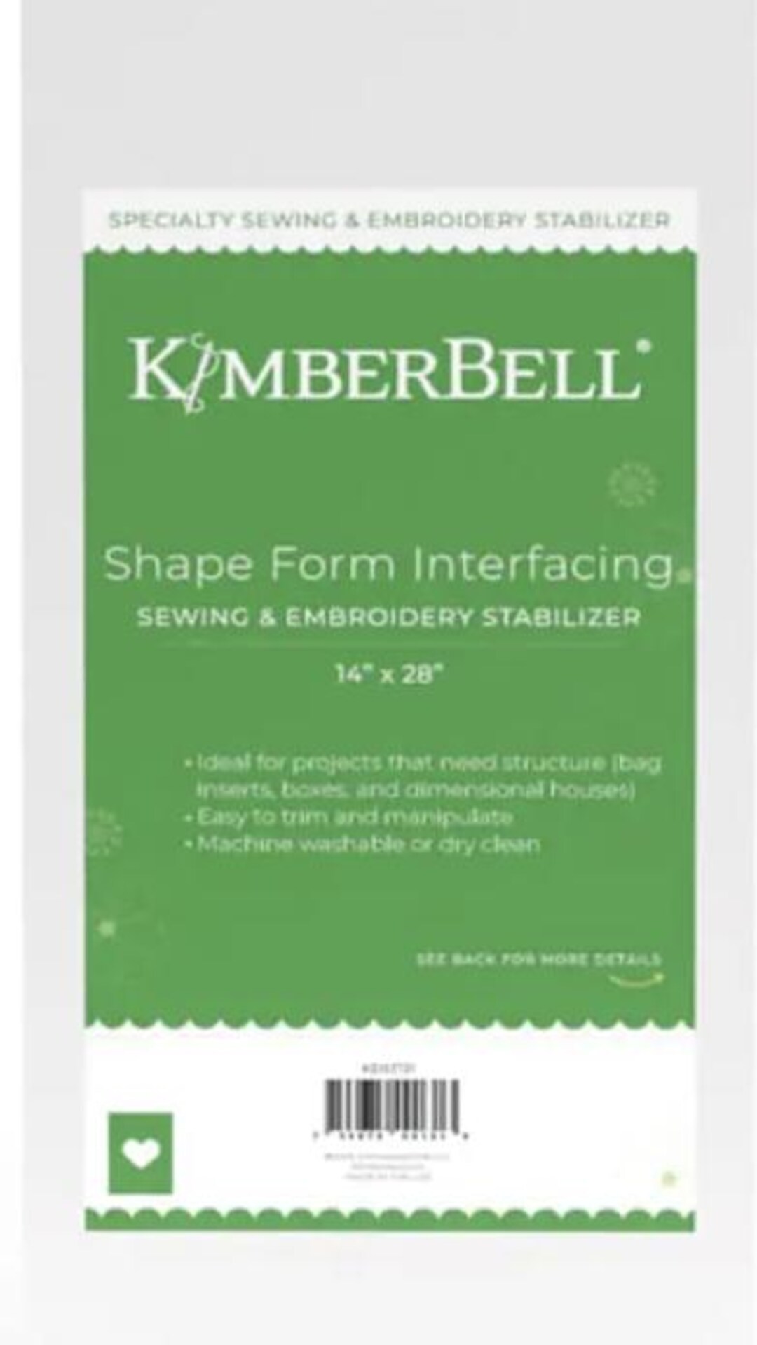 Kimberbell Shape Form Interfacing 12x28 - Etsy