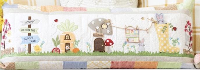 Kimberbell Hoppin' Down the Bunny Trail Bench Pillow Bundle - Etsy