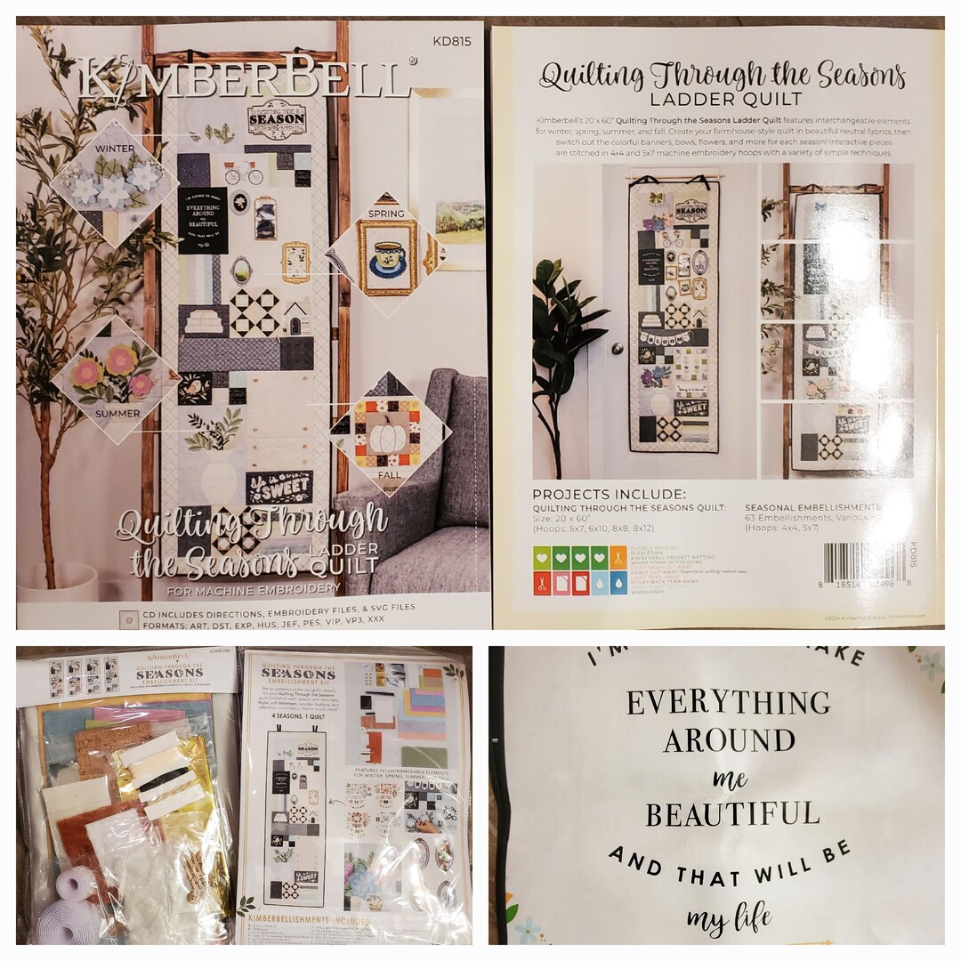 Kimberbell Quilting Through the Seasons Ladder Quilt - Etsy