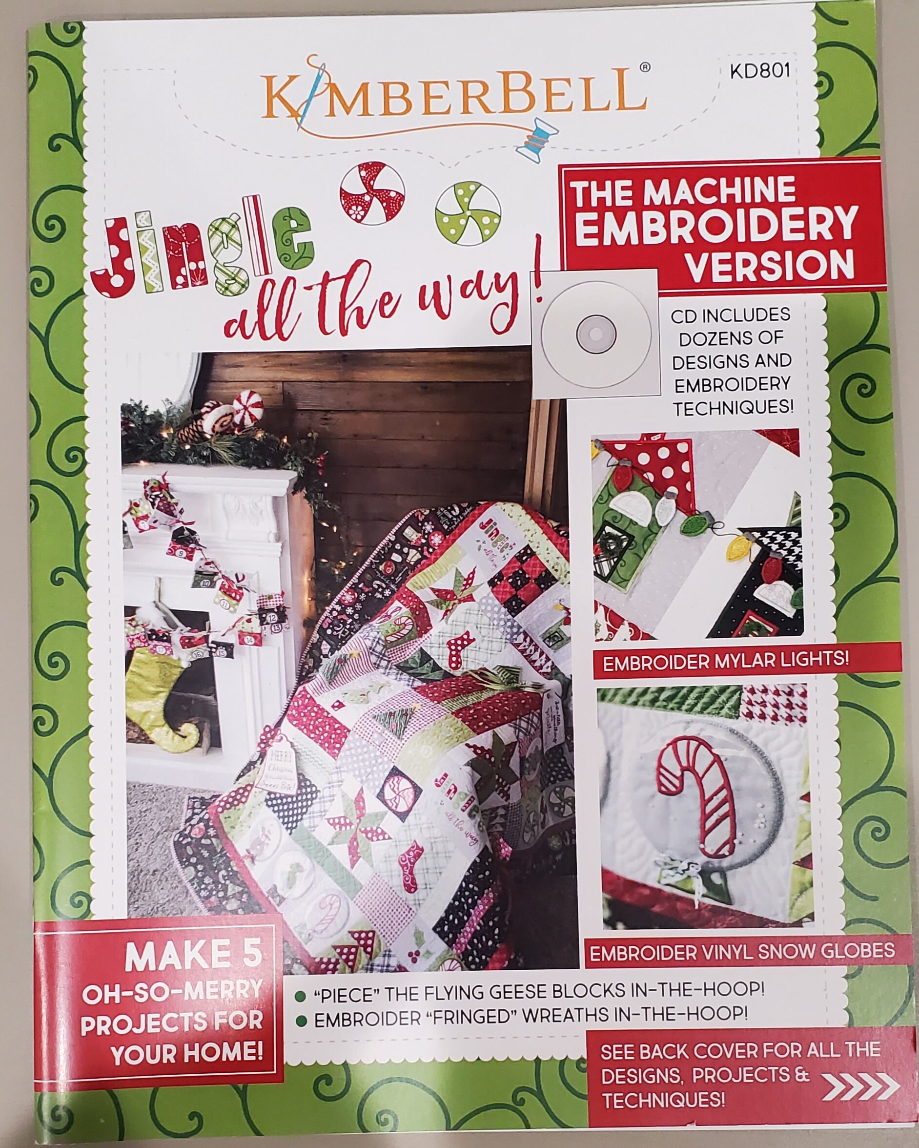 Kimberbell Jingle All the Way Book W/cd Machine Embroidery Version - Etsy