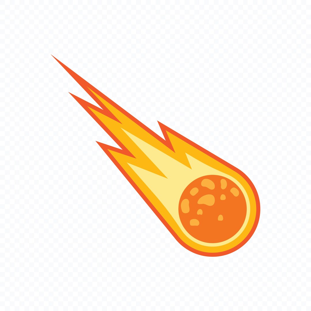 Comet SVG - Printable Clipart Cut File, Instant Digital Download ...