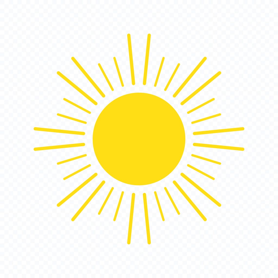 Sun SVG: Printable Clipart Cut File (digital Download, 12"x12") - Etsy