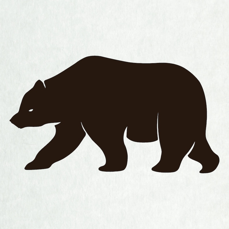 Bear Animal Vector Design, Pdf, Dwg, Eps, Jpg, Png, Svg - Etsy