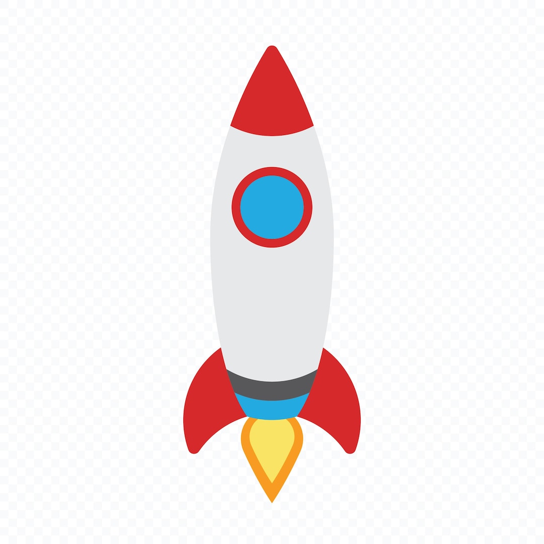 Rocket Ship Clipart: Space Vector Graphic (SVG, PNG) (digital Download ...