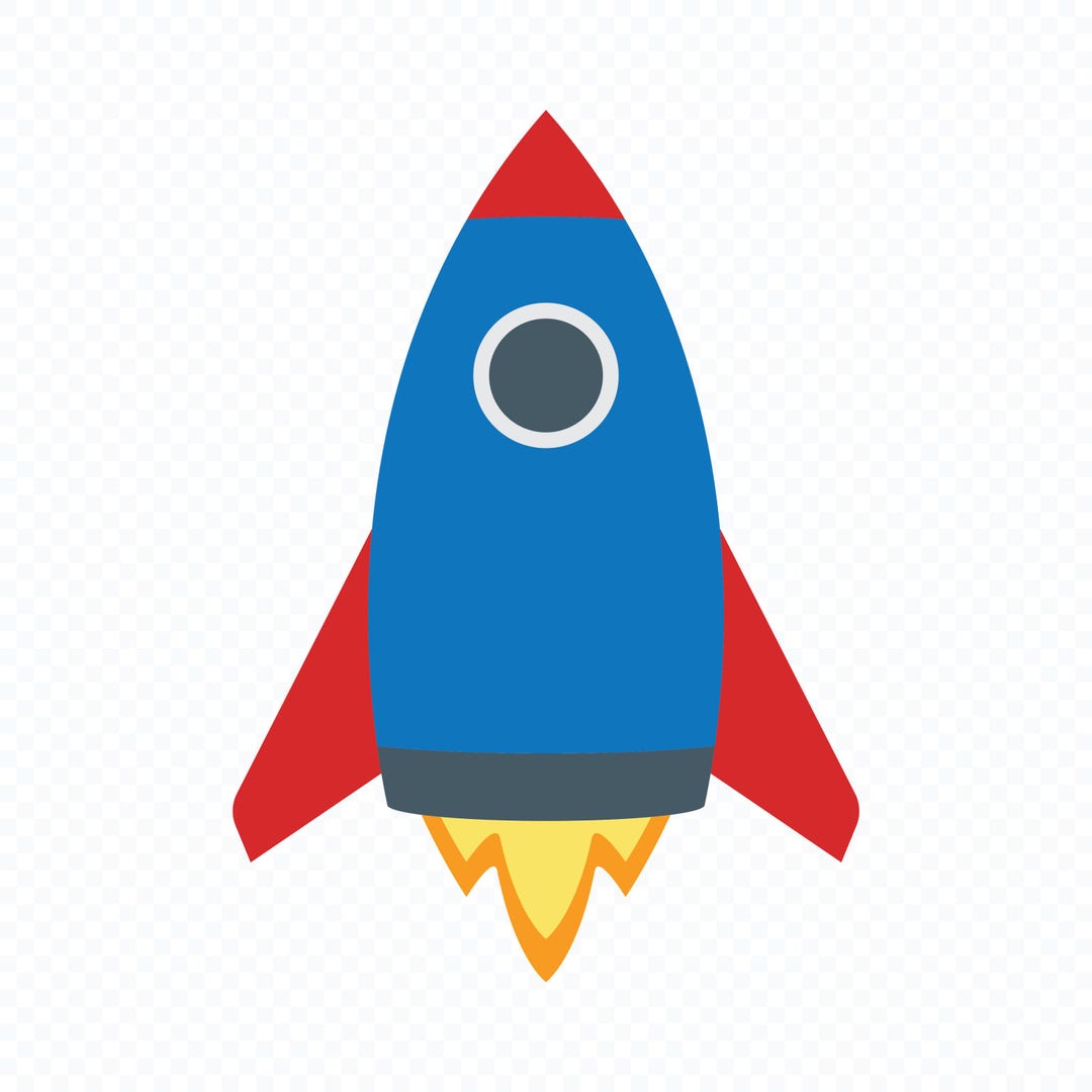 Rocket Ship SVG: Printable Space Clipart (digital Download, 12x12in ...