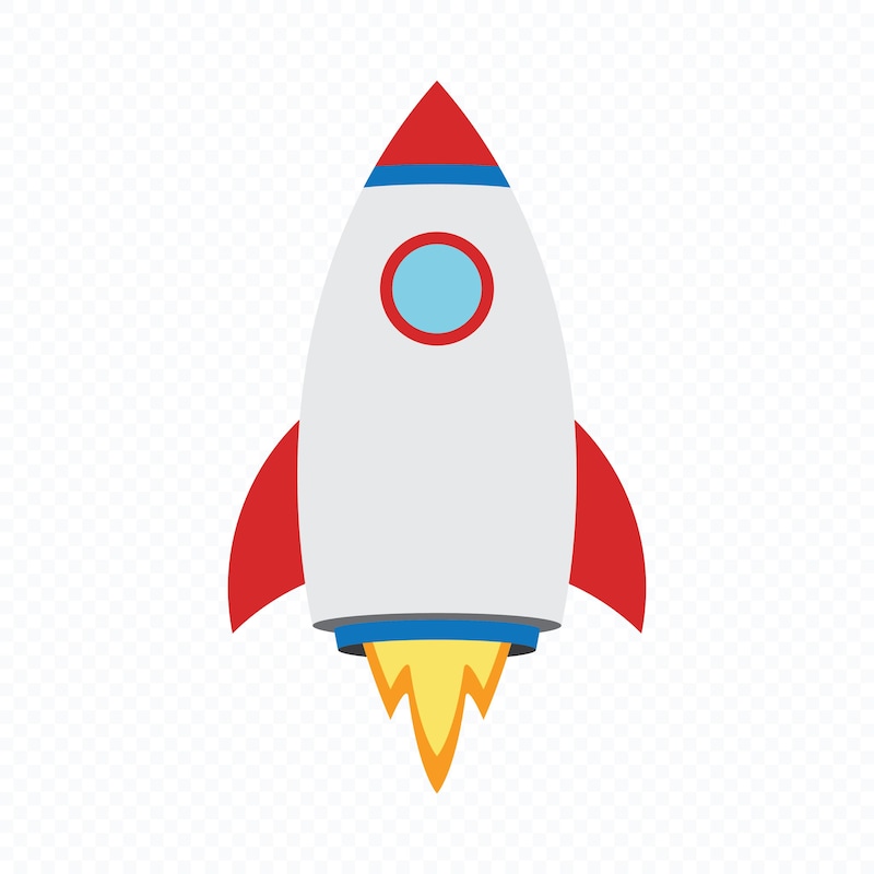 Rocket Ship Clipart - Etsy