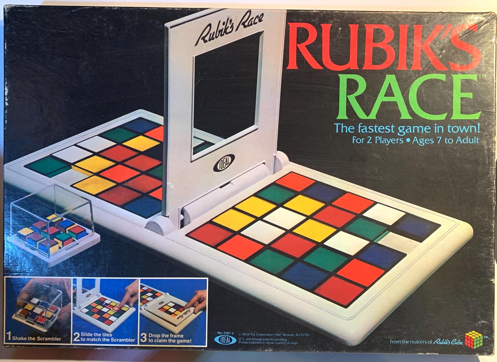 Vintage Rubiks Race Game Rubiks Cube Ideal Toy Corporation Complete ...