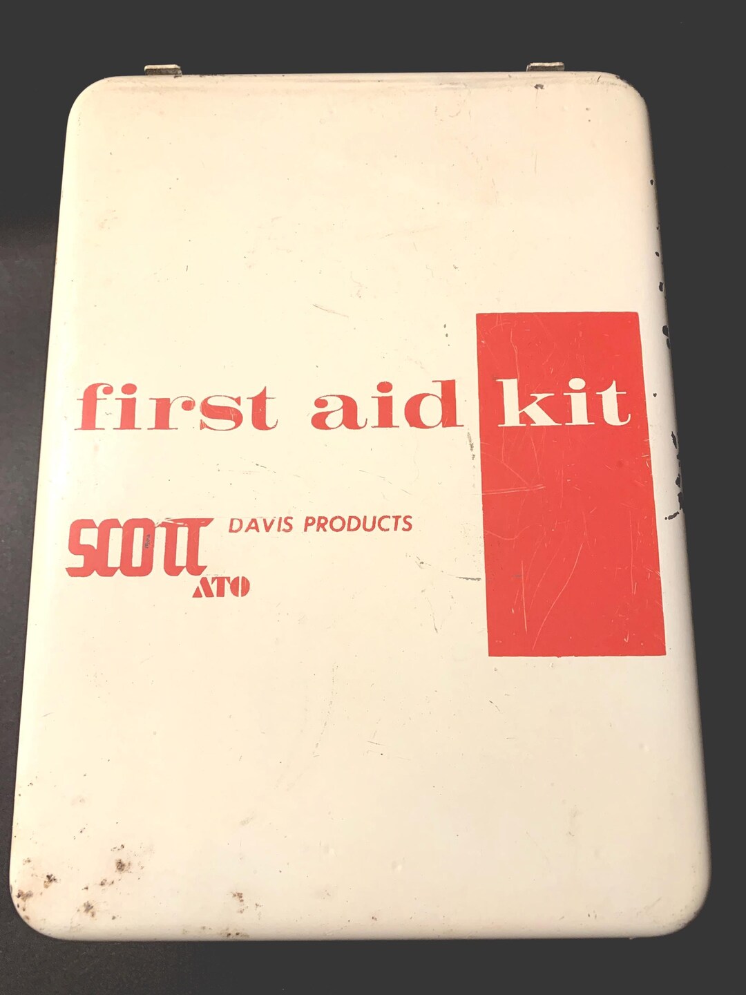 Vintage First Aid Kit Scott Davis Products ATO W Original Bandages - Etsy