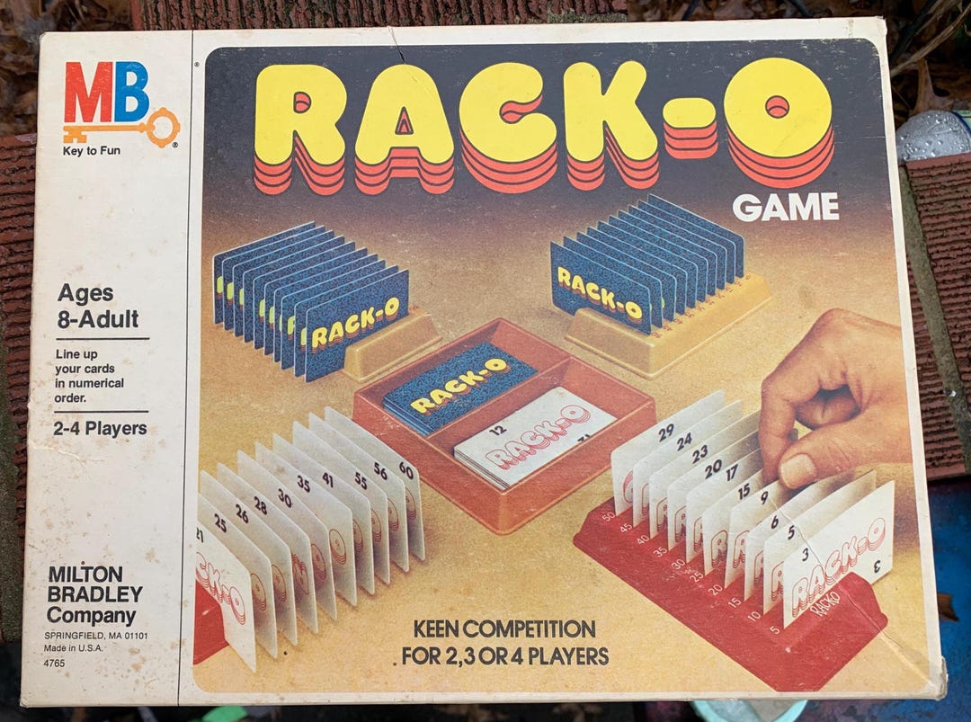 1978 Milton Bradley Rack-o Vintage Board Game | Card Game Made in USA ...