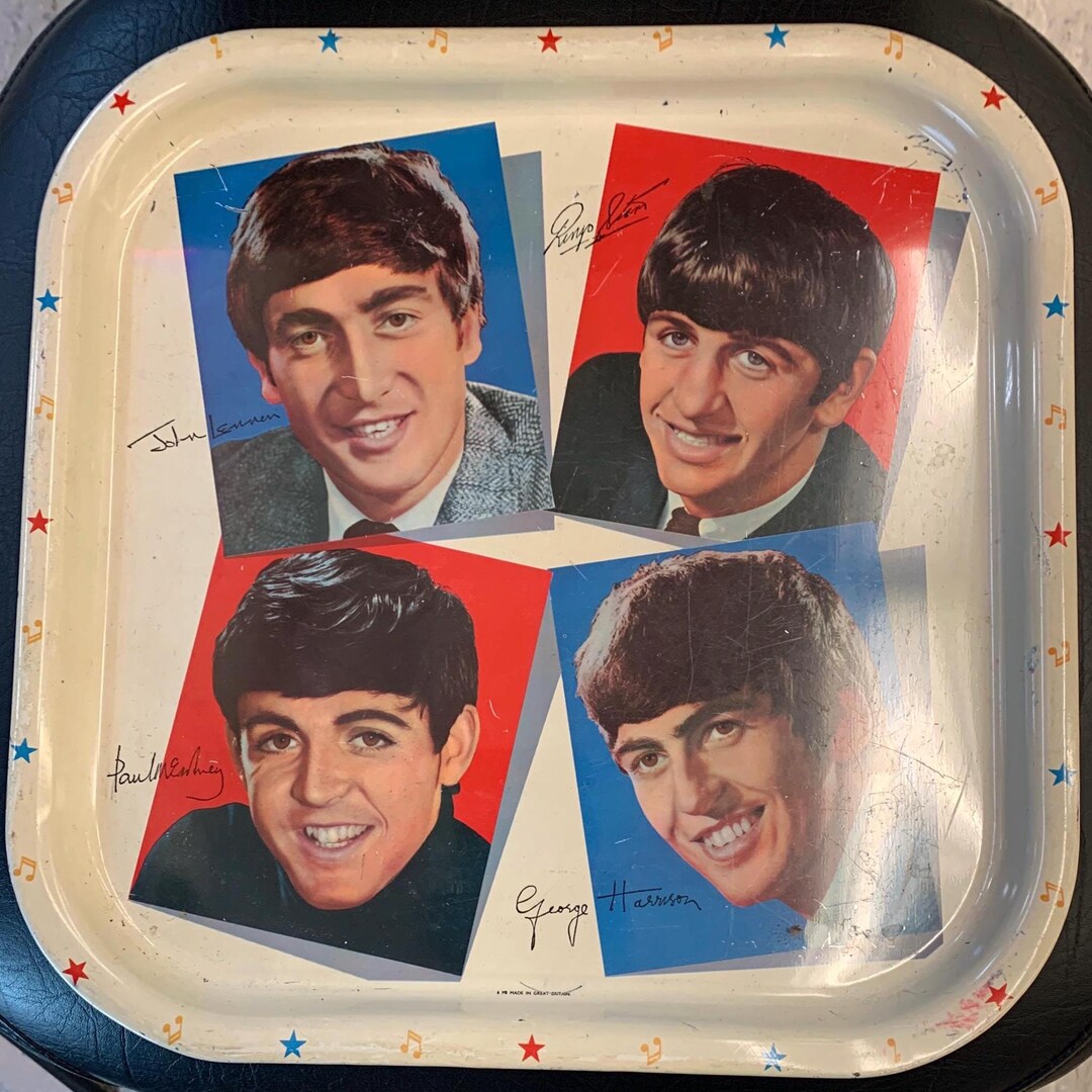 Beatles Metal Serving Tray 1964 - Etsy