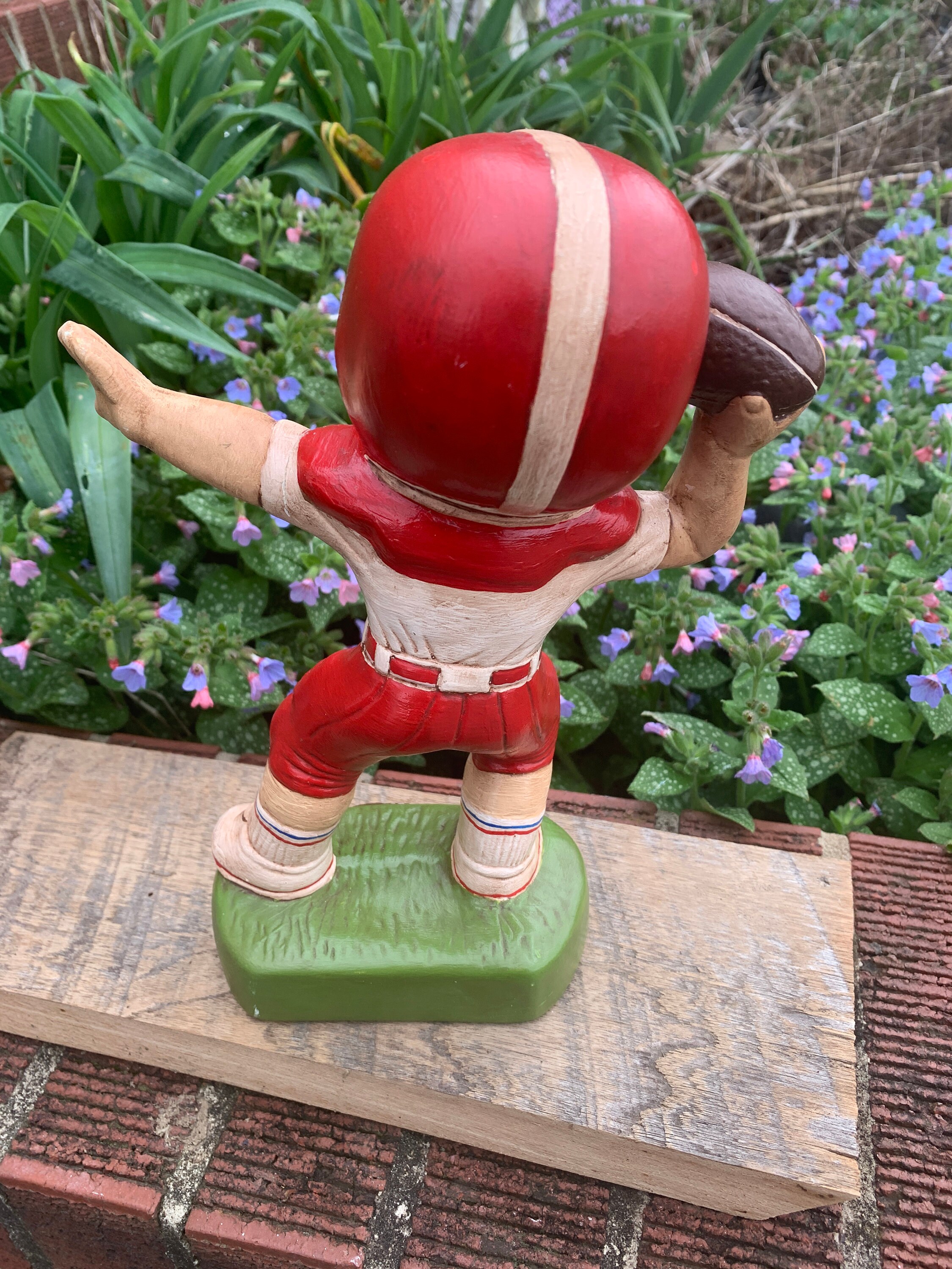 Vintage Ceramic Football Player - Etsy