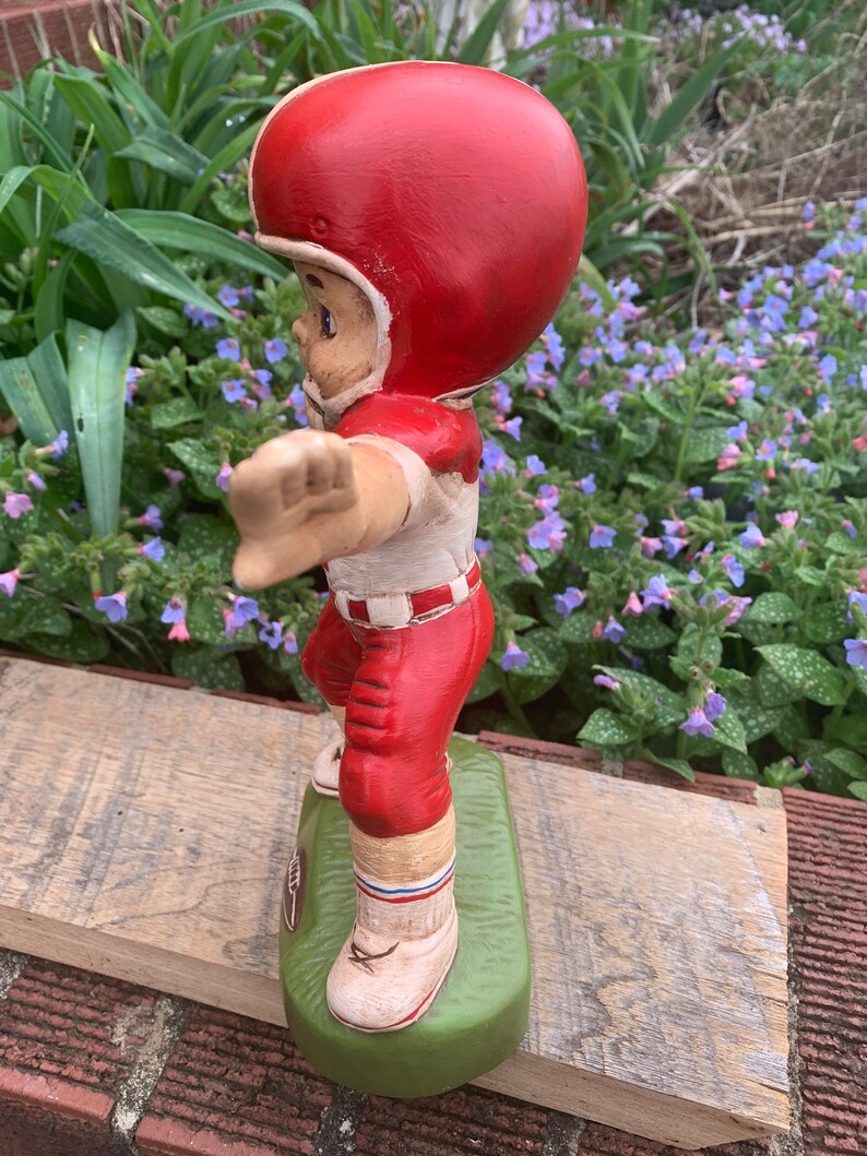 Vintage Ceramic Football Player - Etsy