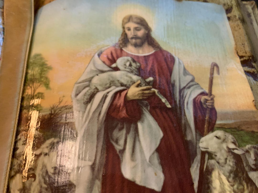Vintage Religious Fake Open Bible King James Version of Psalm 23 - Etsy