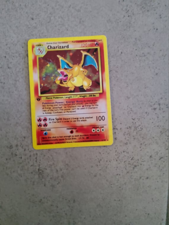 Charizard Card From 1990 Pokemon | Etsy