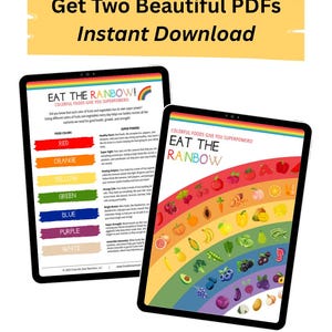 Eat the Rainbow Handouts for Kids – Printable Nutrition Education ...