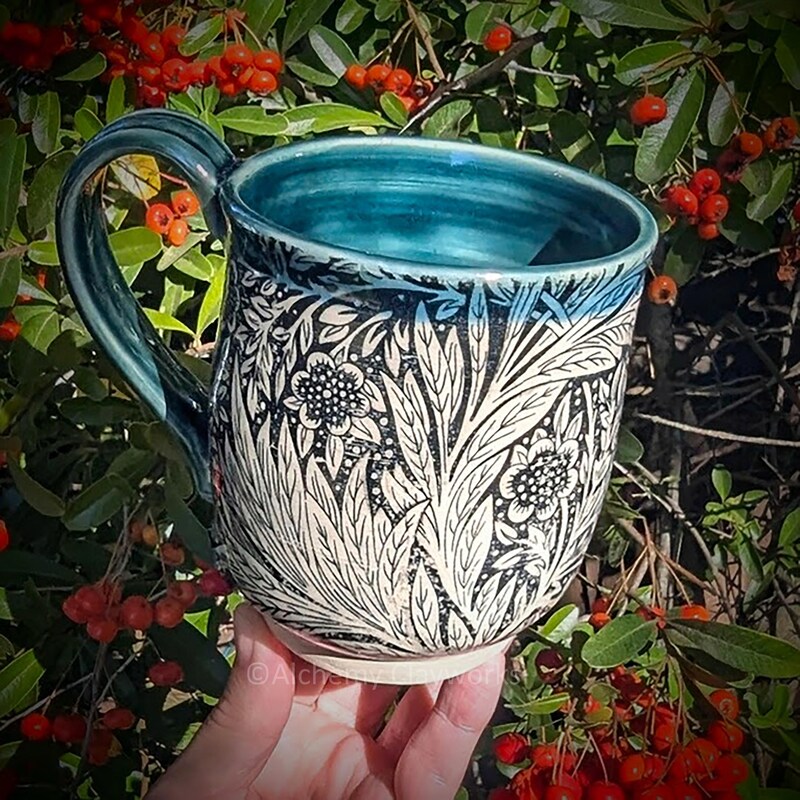 Botanical Mug - Etsy