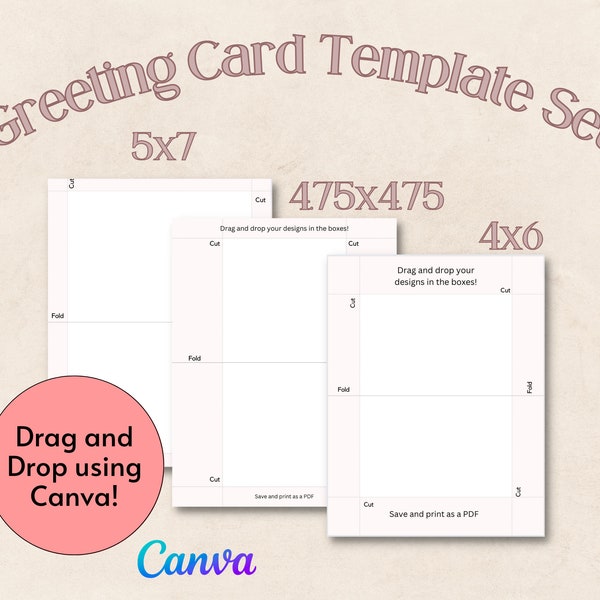 Canva 5x7 Template - Etsy UK
