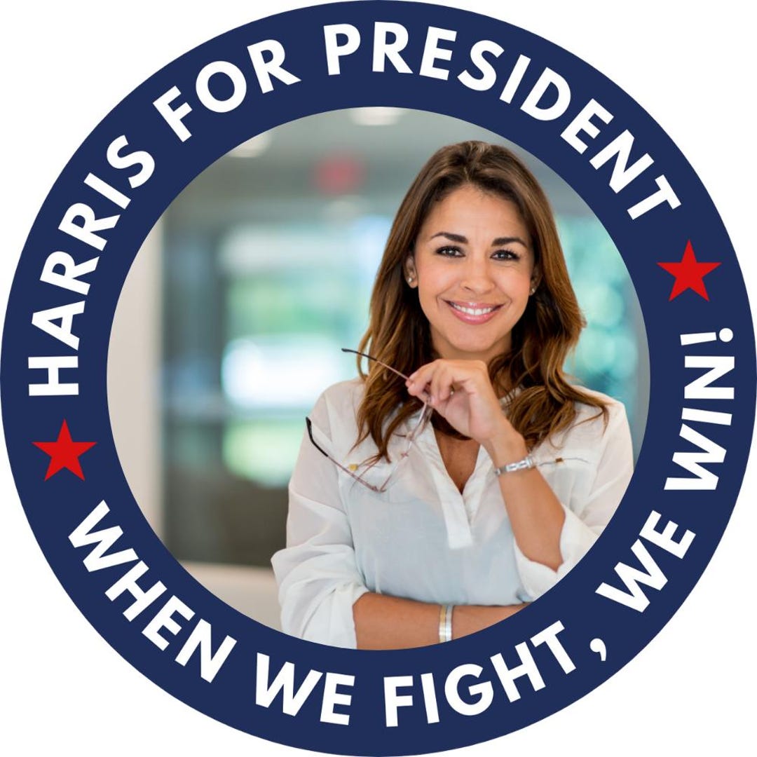 Kamala for President Facebook Frame Social Media Profile Picture Frame ...
