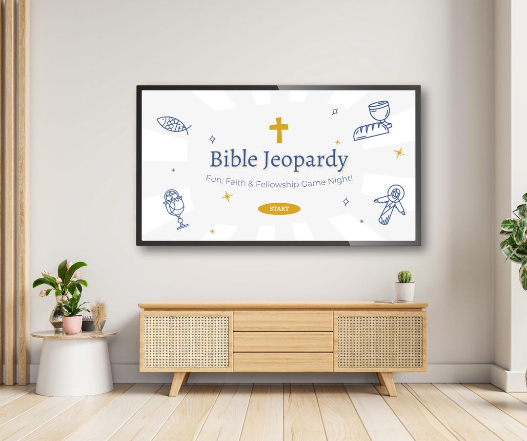 Bible Jeopardy Game | Editable Christian Bible Trivia Game | Canva ...