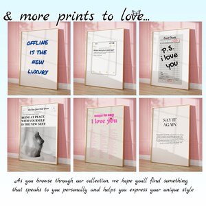 Prints Wall Art Trendy Neutral, Preppy Wall Art, Retro Wall Art, Wall ...