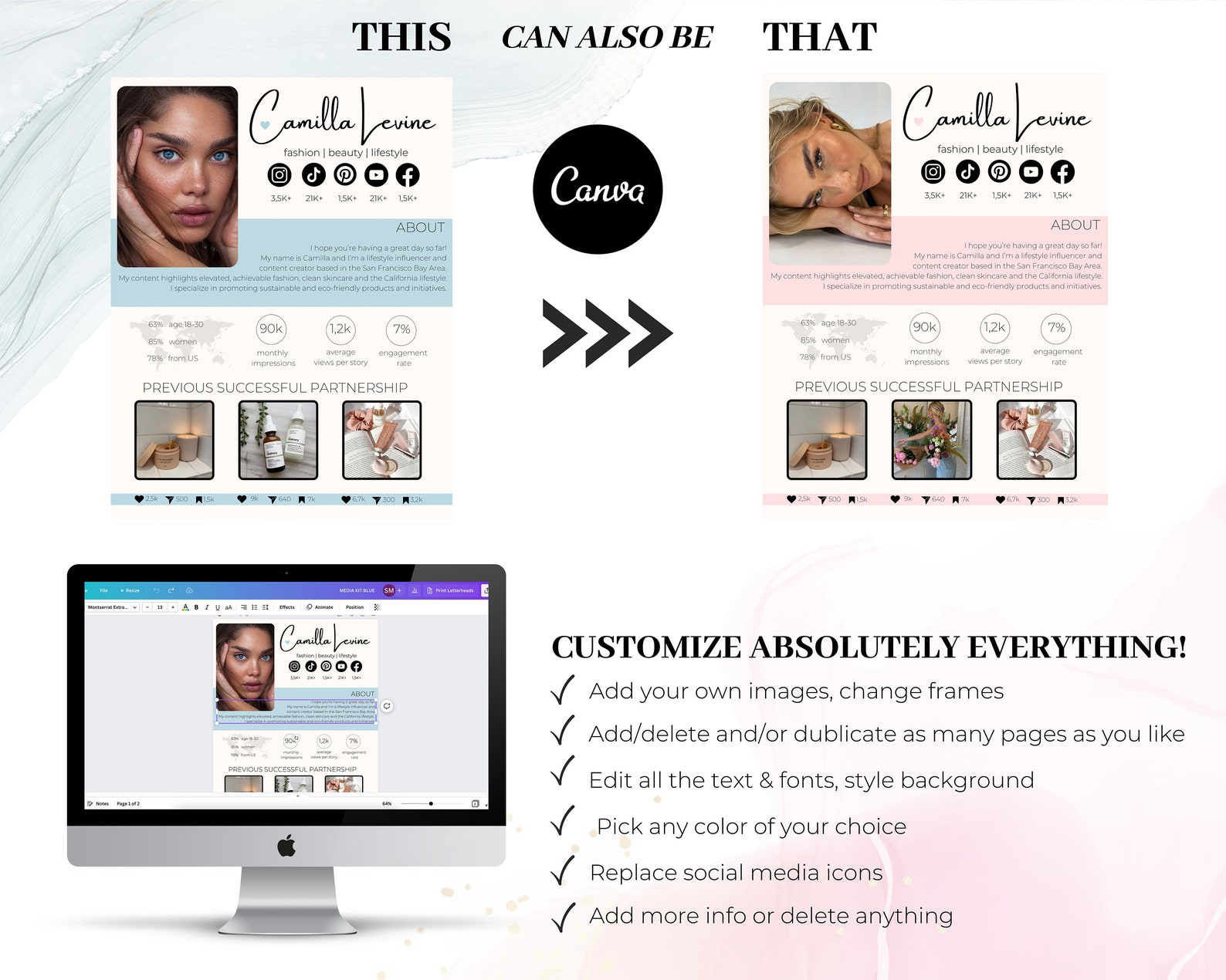 Influencer Media Kit | Media Press Kit | Rate Sheet for Influencers ...