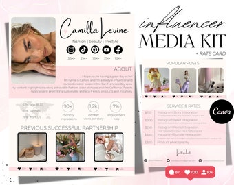 Influencer Media Kit | Media Press Kit | Rate Sheet for Influencers ...