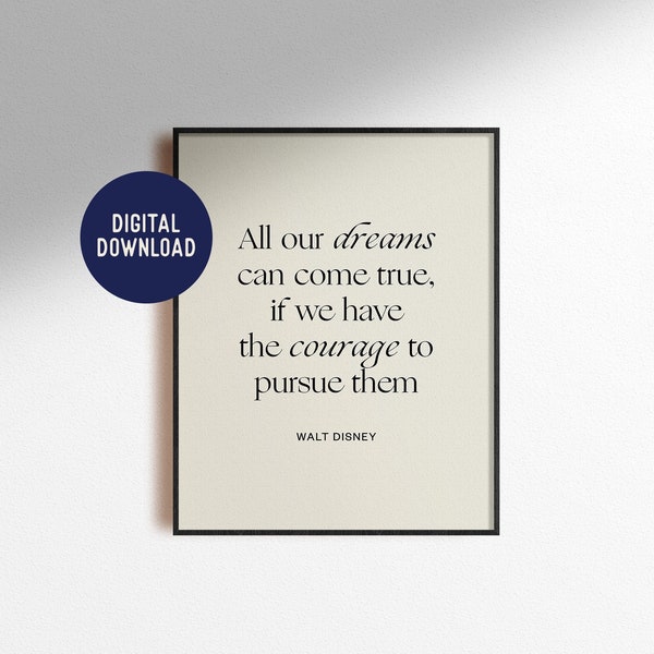 Courage Poster - Etsy