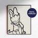 Digital Download Daisy Duck Print Drawing Sketch Character Movie Boho ...