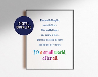 Small World Poster - Etsy