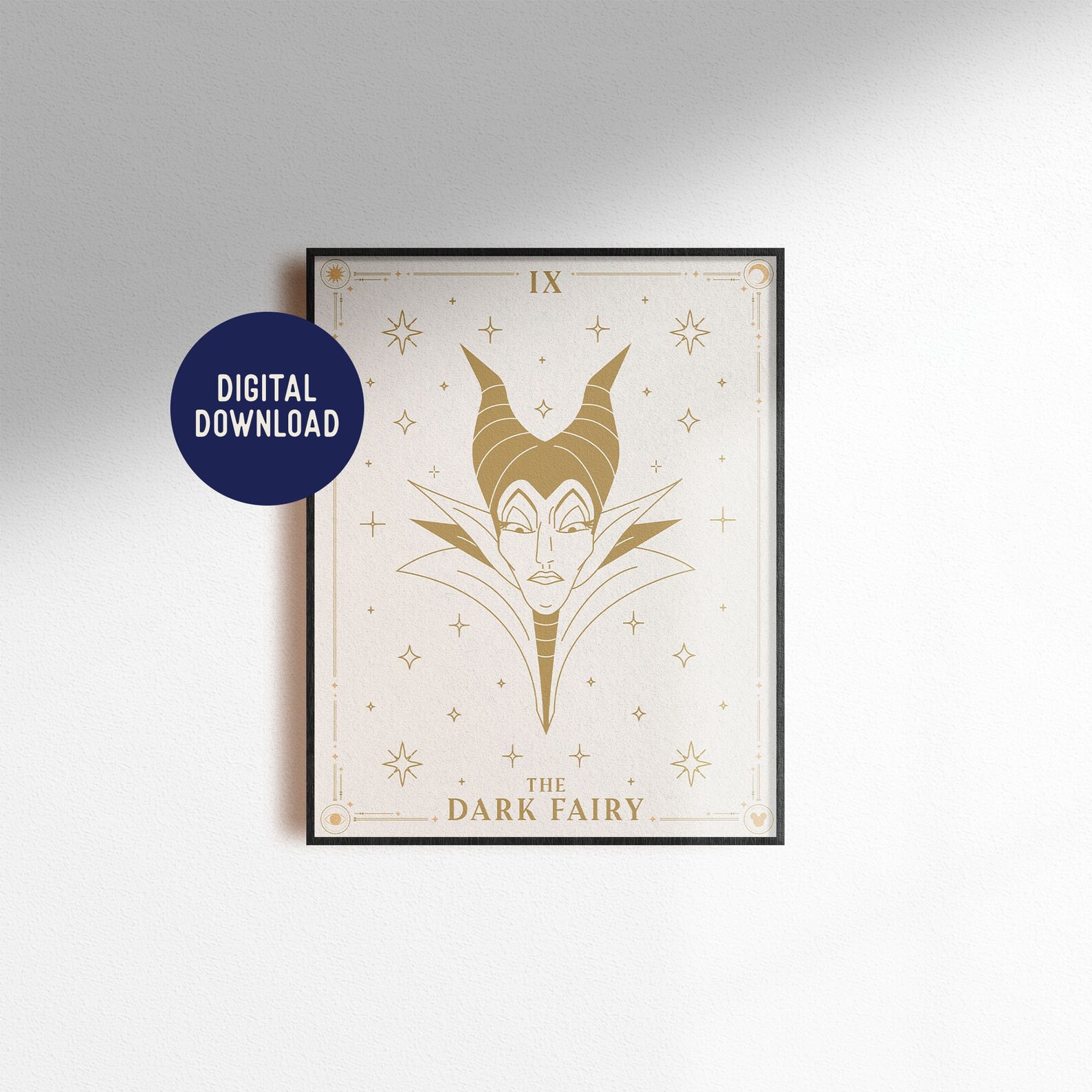 Digital Download Maleficent Sleeping Beauty Villain Tarot Card ...