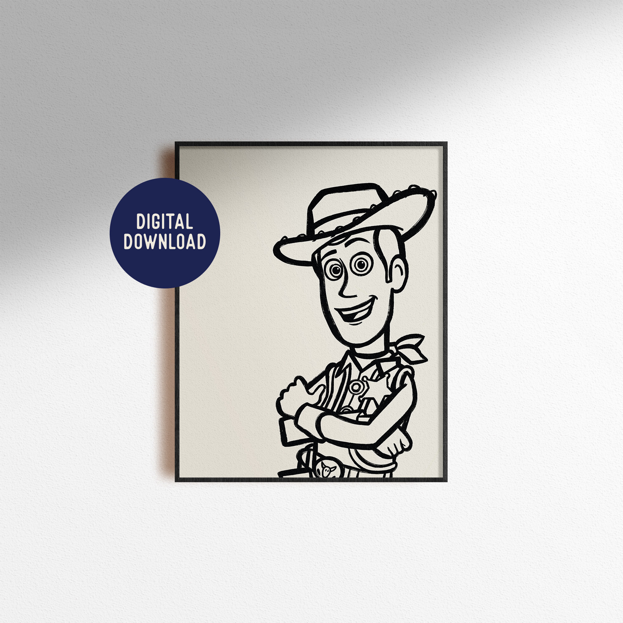 Digital Download Woody Print Drawing Sketch Toy Story Pixar - Etsy