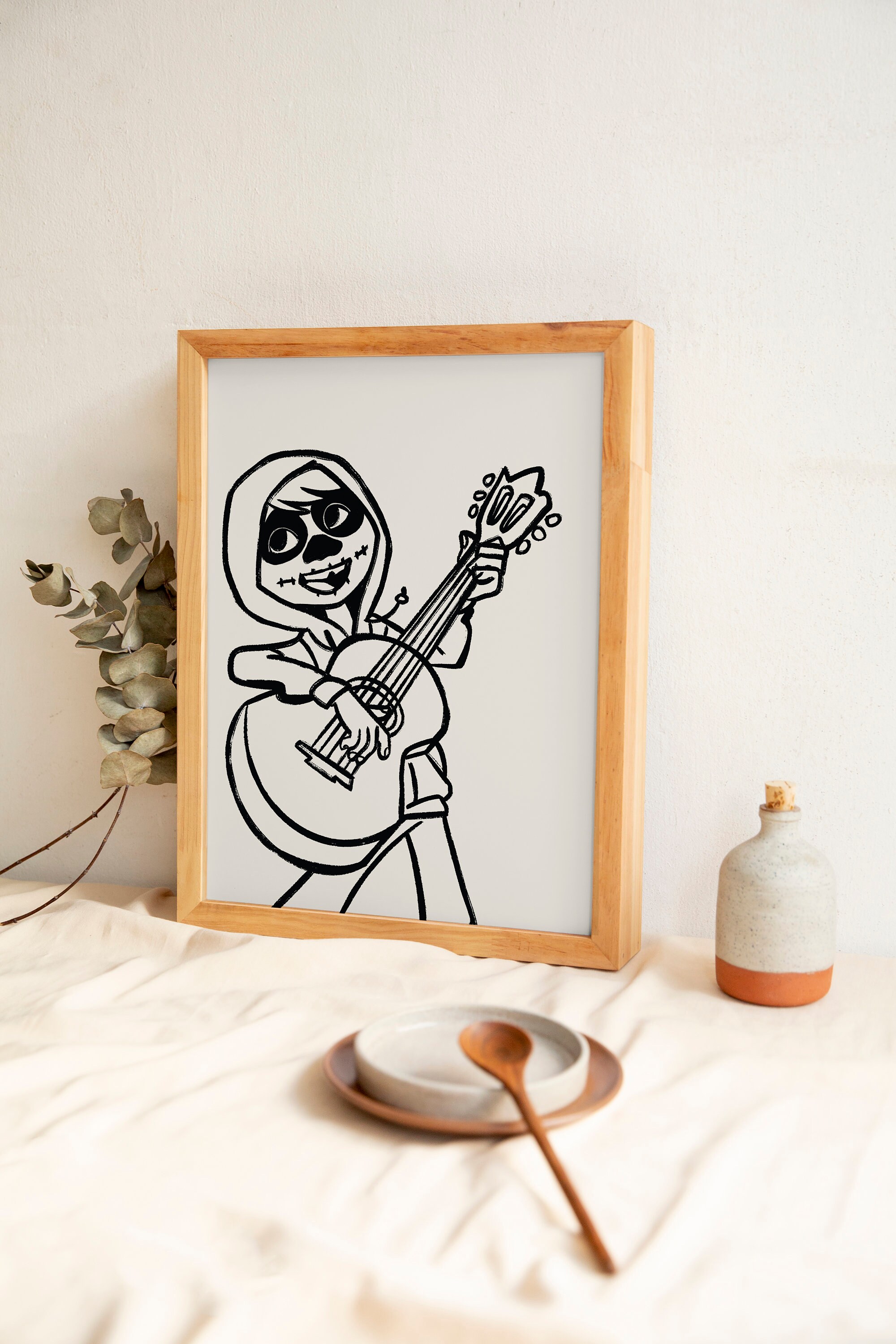 Digital Download Miguel Coco Pixar Print Drawing Sketch Movie - Etsy