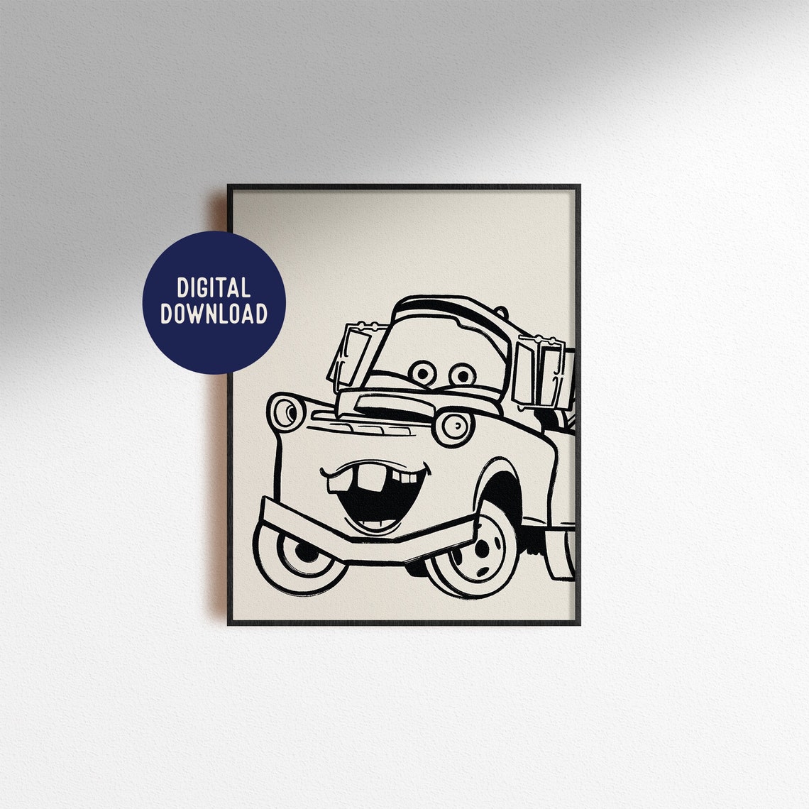 Digital Download Mater Print Drawing Sketch Cars Character - Etsy