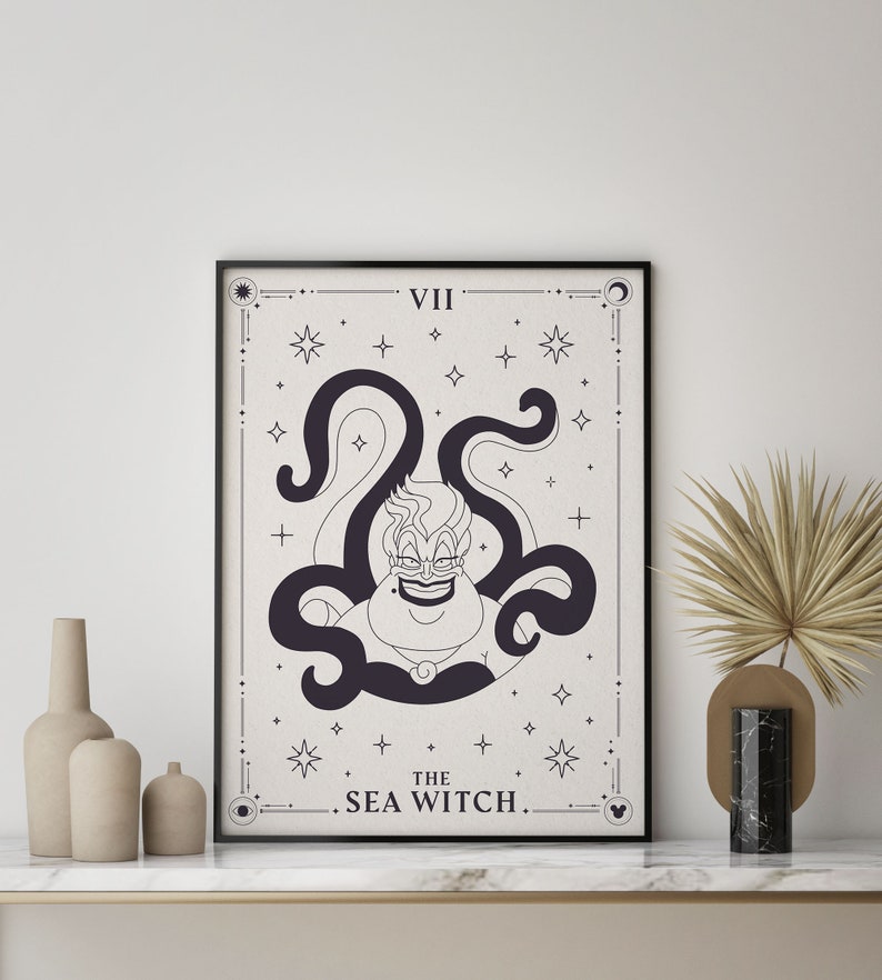 Digital Download Ursula Little Mermaid Villain Tarot Card Halloween ...
