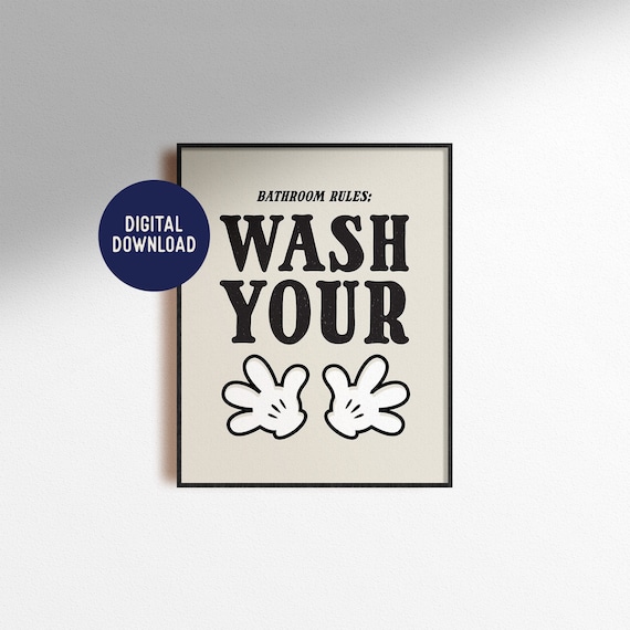 Printable Mickey Mouse Hand